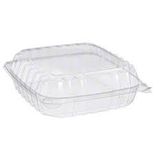 Hinged Containers Clear 9"x9" 1 Compartment 150 count – Gorman Distributors