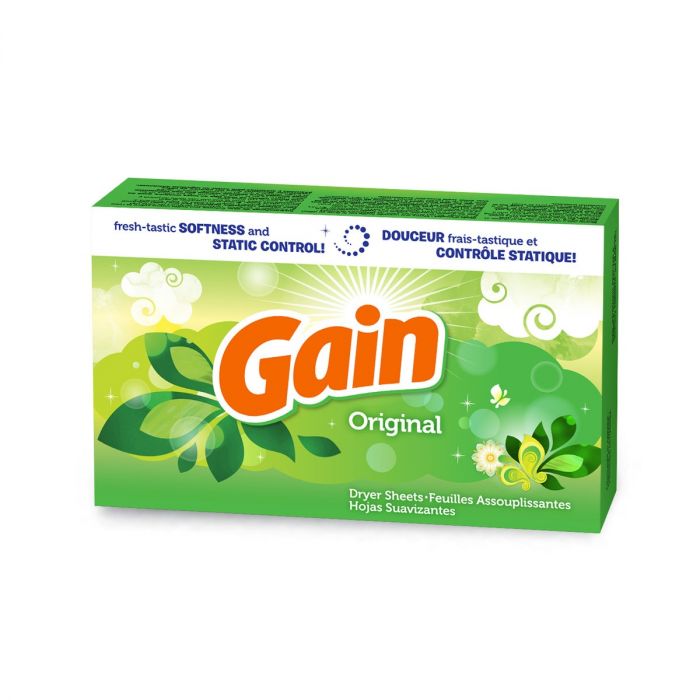 Gain Dryer Sheets Original 15 use/ 15 count – Gorman Distributors